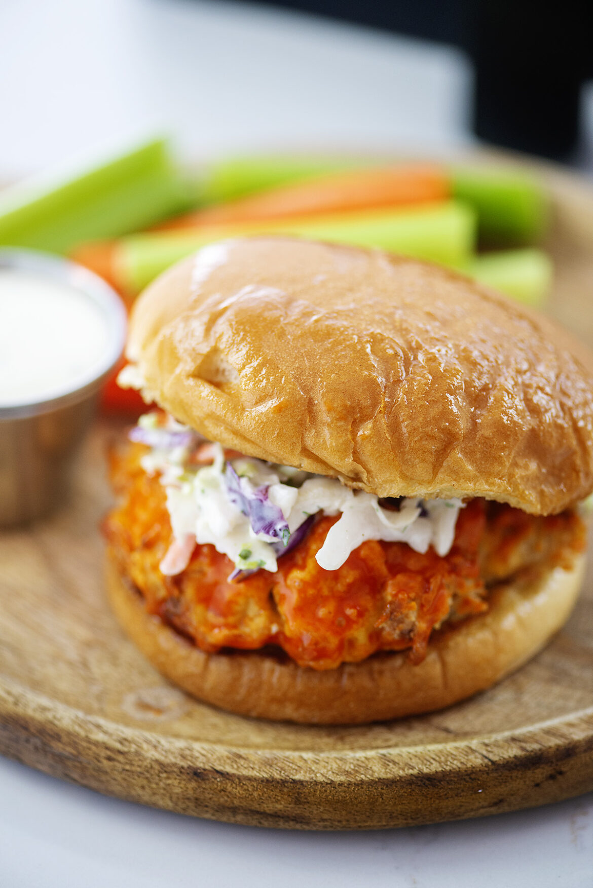 Air Fryer Buffalo Chicken Sandwich Recipe | AirFried.com
