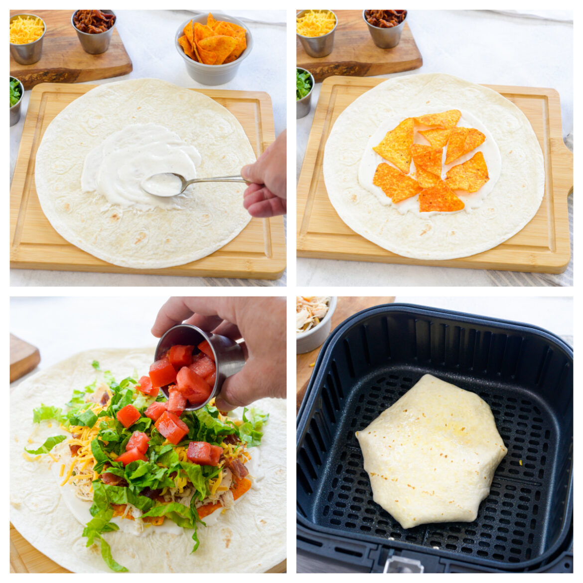 Chicken Bacon Ranch Crunchwrap | AirFried.com