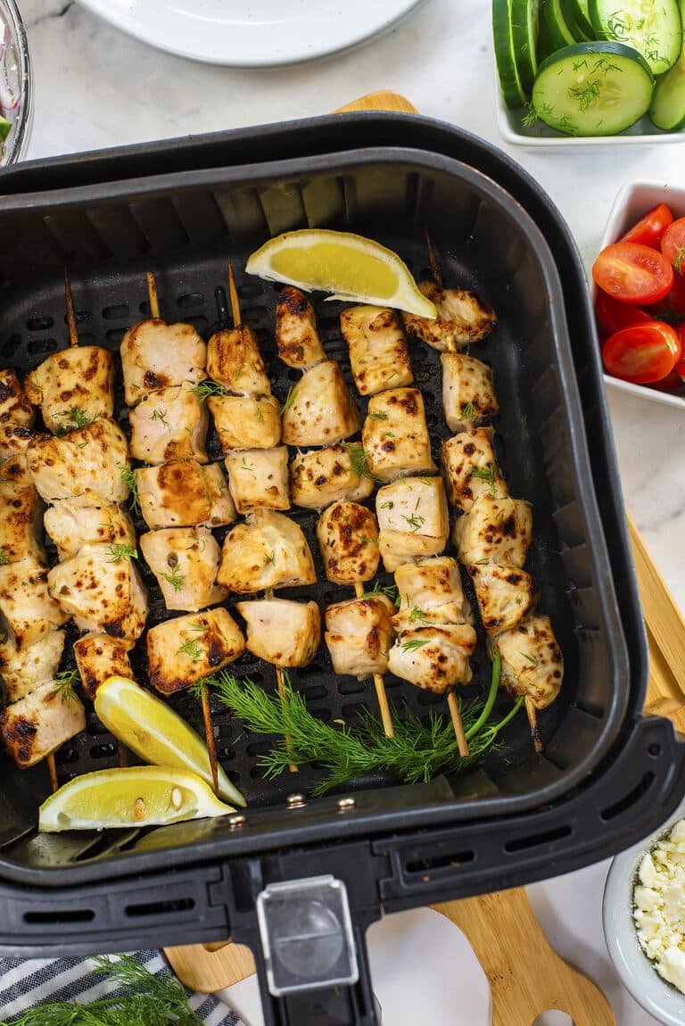 Air Fryer Greek Chicken Kabobs | AirFried.com